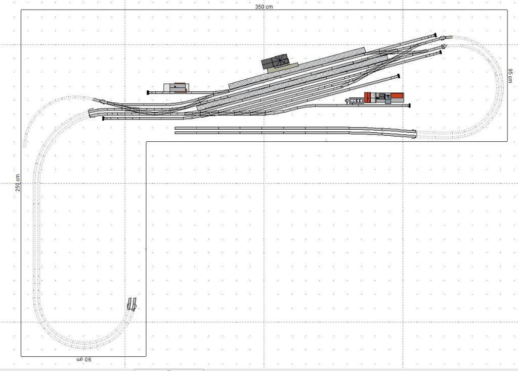 Minitrix-Gleisplan - Lange Fahrstrecken auf ca. 5qm - Modellbahngleispläne
