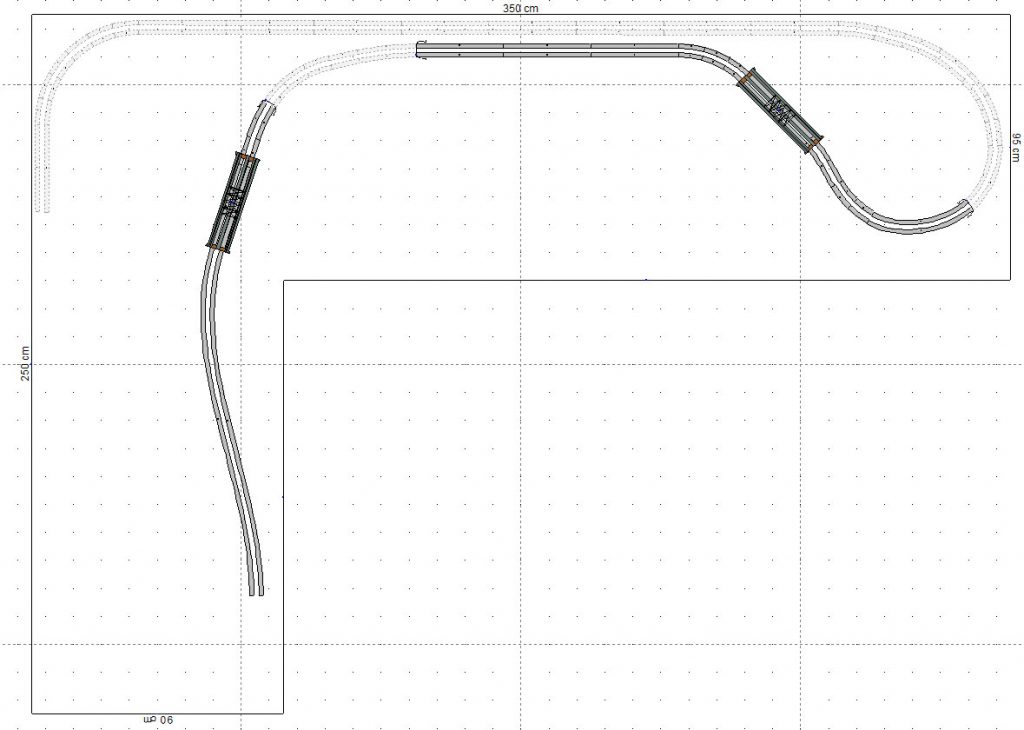 Minitrix-Gleisplan - Lange Fahrstrecken auf ca. 5qm - Modellbahngleispläne
